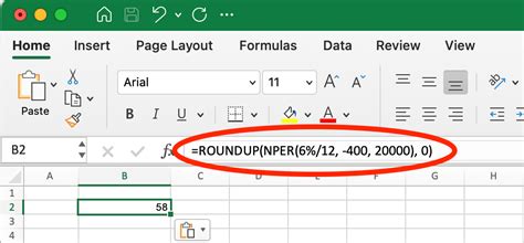 Nper Excel Calculate Loan And Investment Time Periods Datacamp