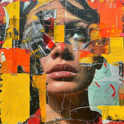 Premium Photo Trendy Visual Collage Contemporary And Edgy Collage Art