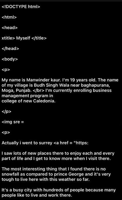 Solved 1 Open Your Html Webpage From The Previous