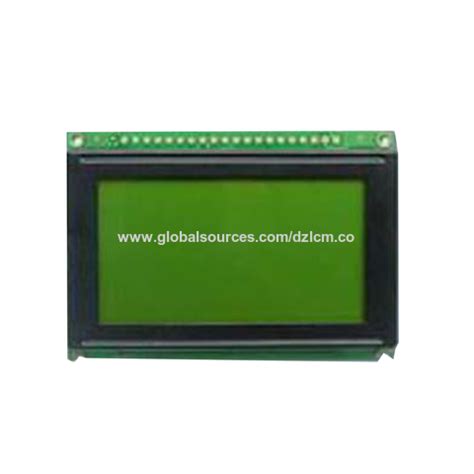 Buy Wholesale China Stn Yellow Green 128 X 64 Pixels Graphics Lcd Module With Led Backlight