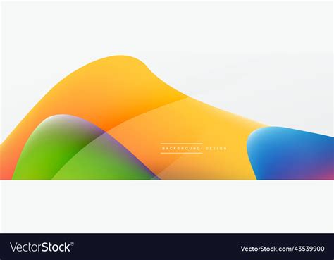 Abstract Background Fluid Gradient Color Wave Vector Image