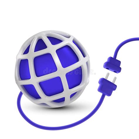 Internet Connection Disconnect Global Connectivity Concept With 3d Globe Wireframe Icon And