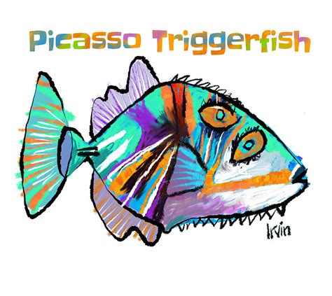 Picasso Trigger Fish Digital Art By Trevor Irvin Fine Art America