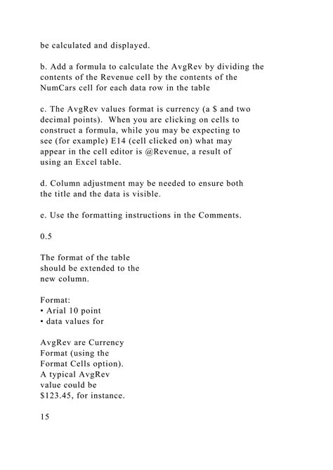 Excel Project Ms Excel Use The Project Description Her Docx