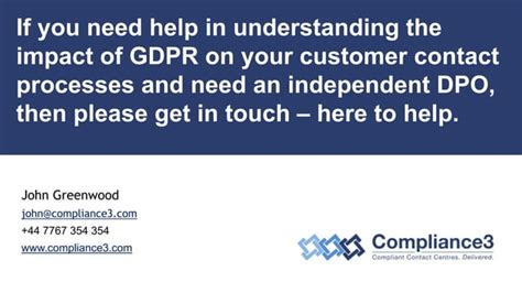 General Data Protection Regulations Gdpr Summary Ppt