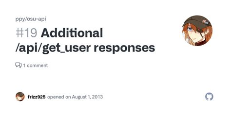 additional api get user responses · issue 19 · ppy osu api · github