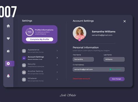 Settings Page UI By AVIK SIKDER On Dribbble
