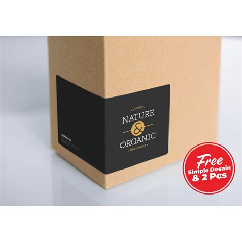 Jual STICKER PACKING STICKER PACKAGING STICKER SEGEL BOX CUSTOM Shopee Indonesia