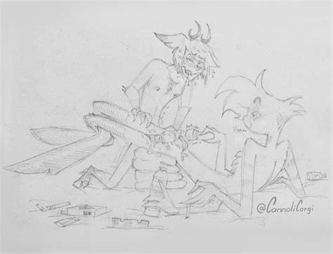 Rule 34 Alastor Hazbin Hotel Angel Dust Hazbin Hotel Blush Boots Cannolicorgi Gay Hazbin