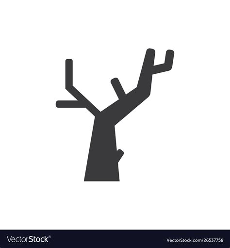 Leafless Tree Icon Royalty Free Vector Image VectorStock