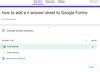 How To Make An Answer Key In Google Forms Geeksforgeeks