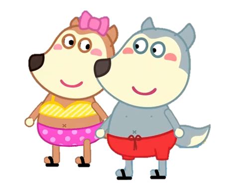 Wolfoo And Lucy In Their Swimwear By Miguel130509 On Deviantart