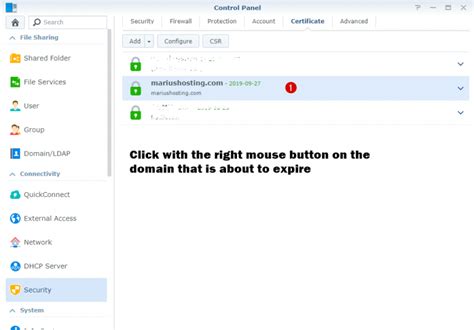 How To Renew Update Ssl Certificate On Synology Nas Marius Hosting