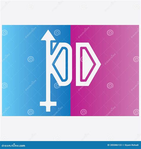 Diagonal Icon Logo Gender Stock Vector Illustration Of Technology 285086133