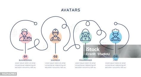 아바타 타임라인 인포그래픽 템플릿 웹 모바일 및 인쇄 미디어 경찰관에 대한 스톡 벡터 아트 및 기타 이미지 경찰관 남자 사업가 보험 중개인 Istock