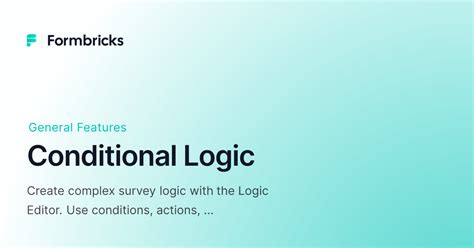 Conditional Logic Documentation Formbricks Conditional Logic Documentation Formbricks