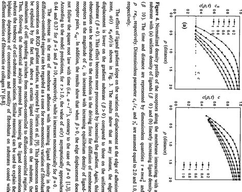 Normalized Density Profile Of The Receptors Along The Membrane