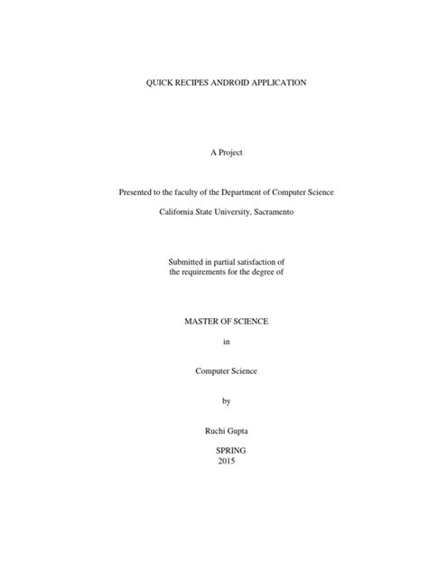 Food Recipe App Pdf Android Operating System Mobile App