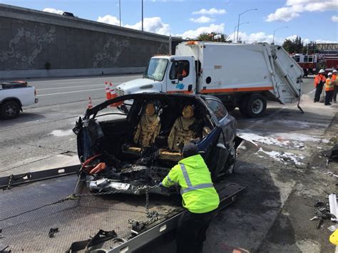 Tesla Model X Involved In Fatal Fiery Crash On Highway 101 In Mountview