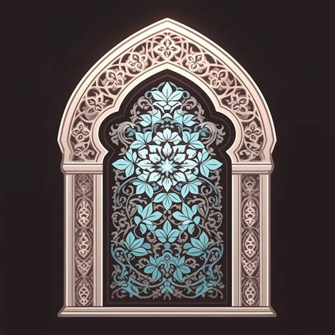 Pointed Arches And Intricate Tracery Premium Ai Generated Vector