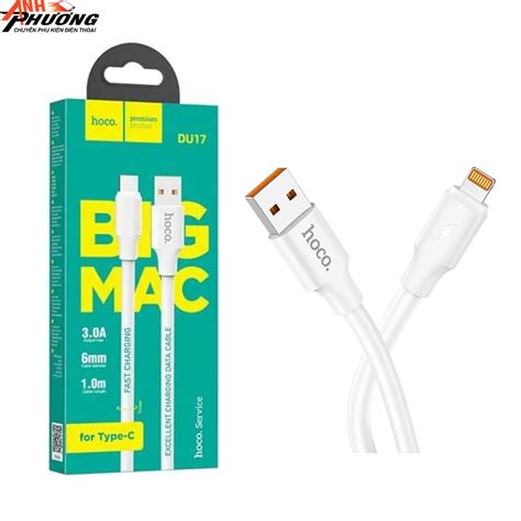 Cáp sạc Type C Hoco DU17 Phụ Kiện Anh Phương