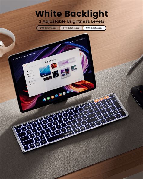 Xk01 Plus Foldable Backlit Bluetooth Keyboard Protoarc