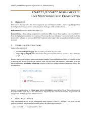 Lab1 Pdf CS4277 CS5477 Assignment 1 Semester 2 AY2020 2021 1 CS4277 CS5477 ASSIGNMENT 1 LINE
