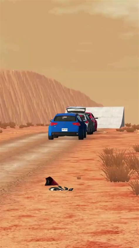 Cars Vs Desert Giant Crater Crashes Beamng Drive Reels Beamng