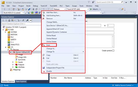 Insert EtherCAT Master Manually