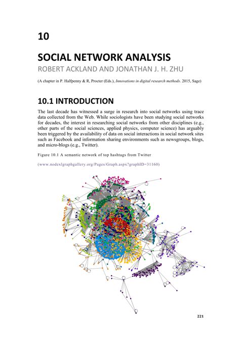 Pdf Social Network Analysis