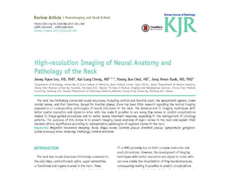 Imaging Of Neural Anatomy Neck Pathology 2017 Motus Physical Therapy