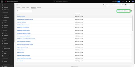 Create And Edit Schema Field Groups In The Ui Adobe Experience Platform