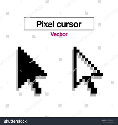 Vectorized Illustration Pixelated Cursor Stock Vector Royalty Free Shutterstock