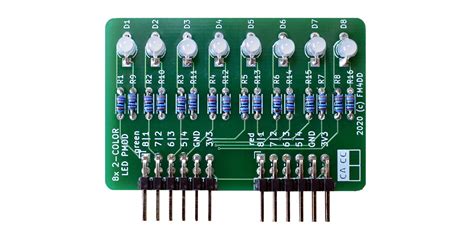 GitHub Fm4dd Pmod 8led2 Quad Row PMOD Module That Provides A Set Of 8x Dual Color LED Red Green