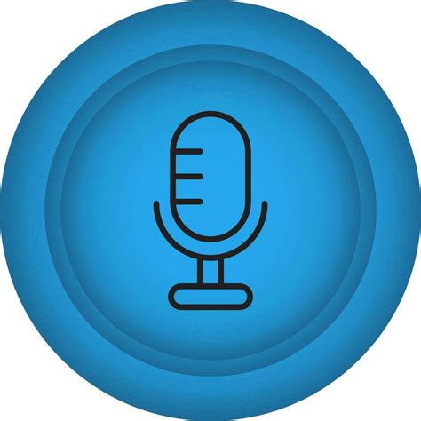 Microphone Symbol Button Blue Icon Or Symbol 24458923 Vector Art At Vecteezy