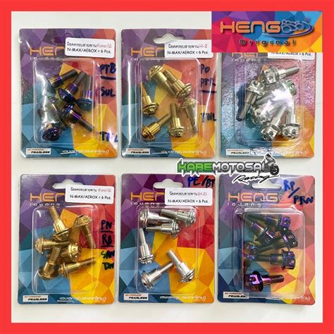 🏁 Set Skru Cover Cvt Yamaha Nvx Nmax Xmax 🏁 Original Heng Thailand Cvt Set Screw Shopee Malaysia