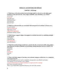 Chapter 1 LAN Design