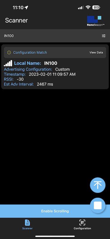 NanoBeacon BLE Scanner Tutorial Part InPlay