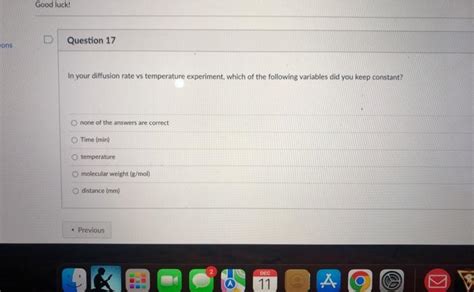 Solved In Your Diffusion Rate Vs Temperature Experiment Chegg Com