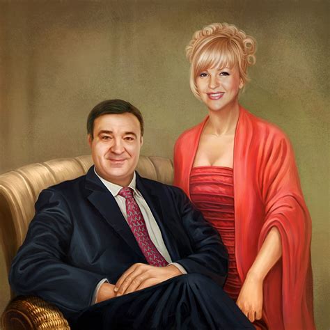 Красивая пара 👫 ️ и достойный семейный портрет просто созданы чтобы быть вместе Картина