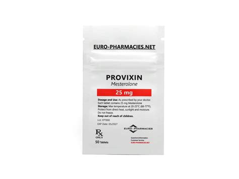 Provixin Proviron 25mgtab 50 Pillsbag Euro Pharmacies Sterois