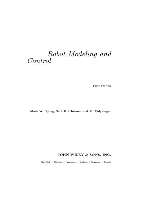 pdf robot modeling and control pdf dokumen tips
