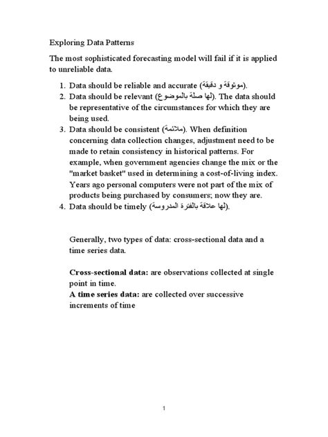 Exploring Data Patterns Pdf Autoregressive Integrated Moving