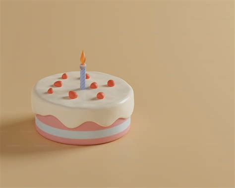 촛불 하나가 달린 생일 케이크 사진 Unsplash의 화면 보호기 이미지