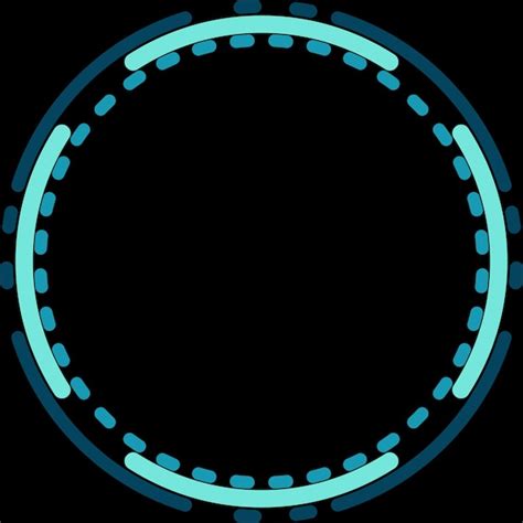 Premium Vector Colorful Outline Circle Frame