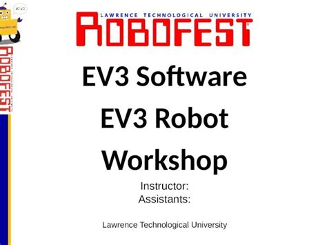 PPT EV3 Software EV3 Robot Workshop DOKUMEN TIPS