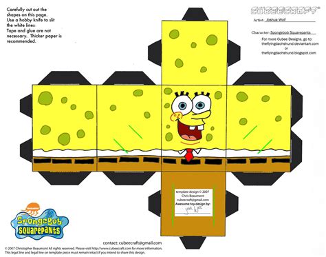 Ss Spongebob Squarepants Cubee By Theflyingdachshund On Deviantart