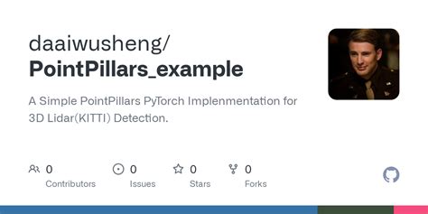Github Daaiwushengpointpillarsexample A Simple Pointpillars