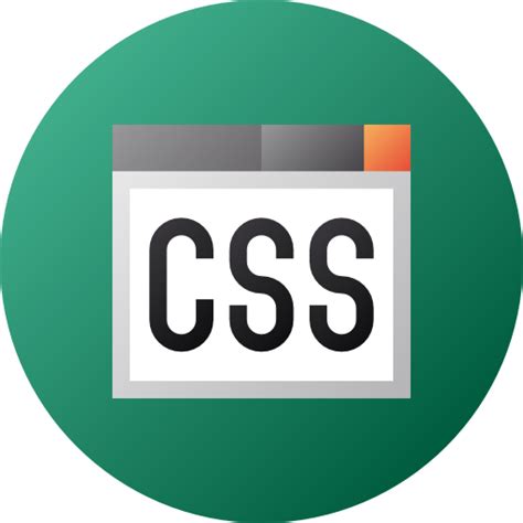 Css Flat Circular Gradient Icon