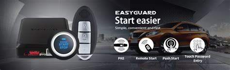 Amazon Com EASYGUARD EC NI NS FSK Technology Rolling Code Smart Key Pke Car Security Alarm